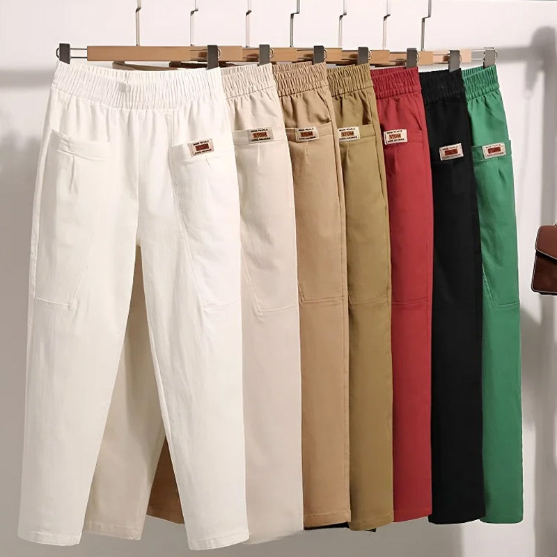 💝Women's Elastic Waist Cotton Pants – civeed