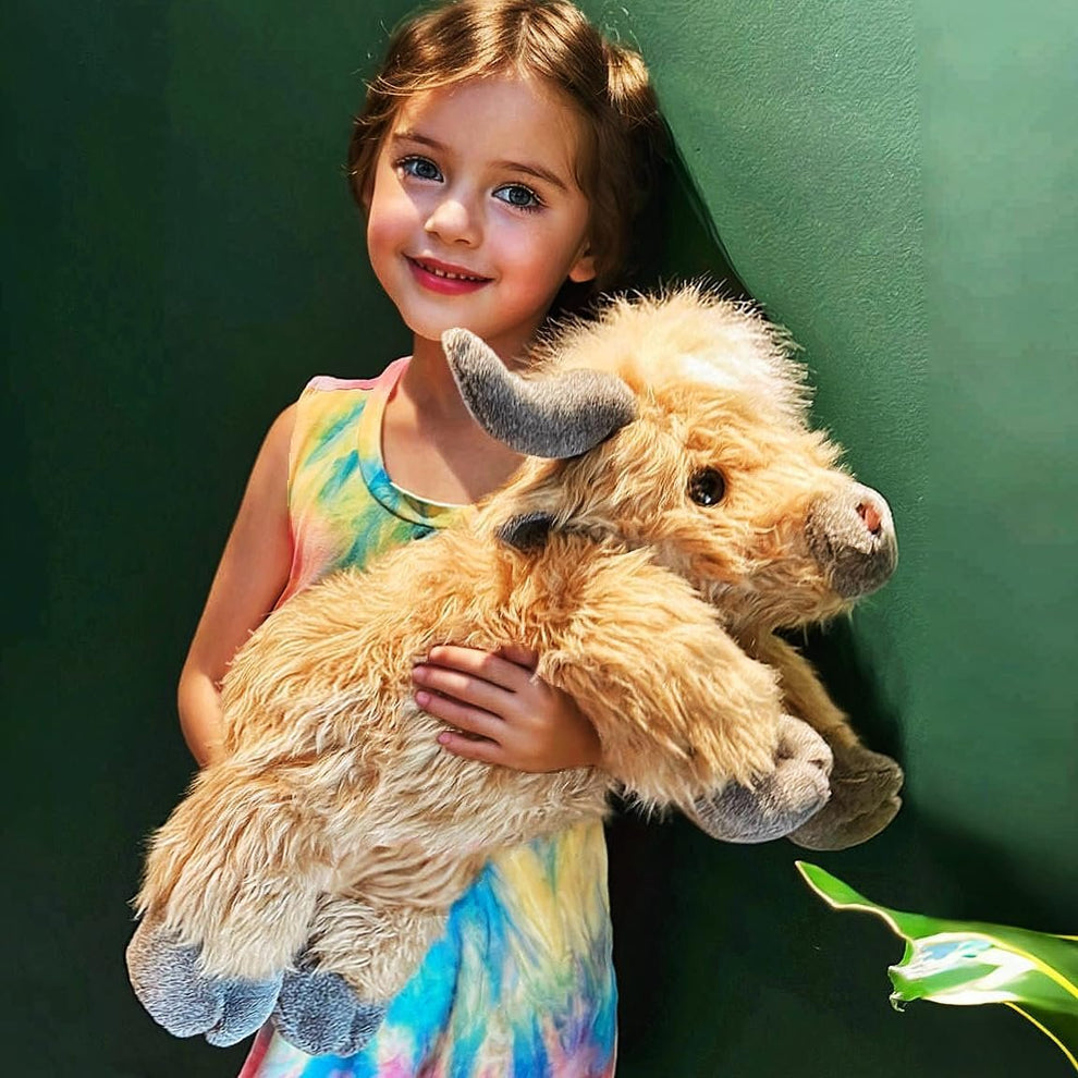 🐂🎁Cute Cartoon Highland Cow Cuddly Toy – civeed